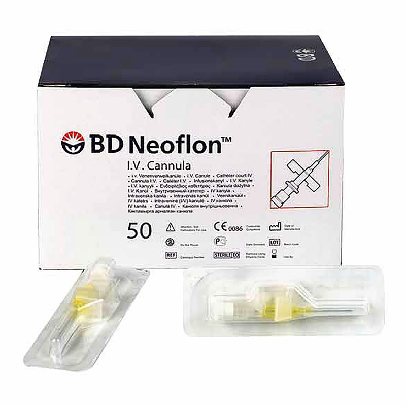 Catetere venoso centrale BD Neoflon, 24G, 50 pezzi