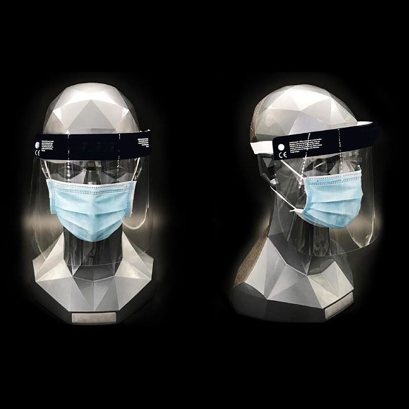 Écran facial à usage unique