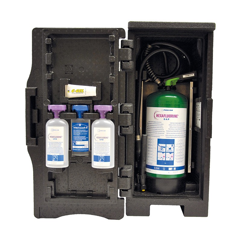 Wandstation-Kombi für Hexafluorine®, gefüllt, isoliert