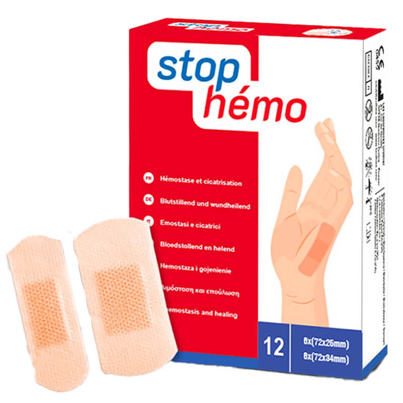 Pansement hémostatique Stop Hémo®, stérile, 12 pcs.